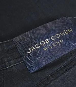 Jacob Cohen Limited Edition Nick Slim Jeans With Lizard-skin Patch