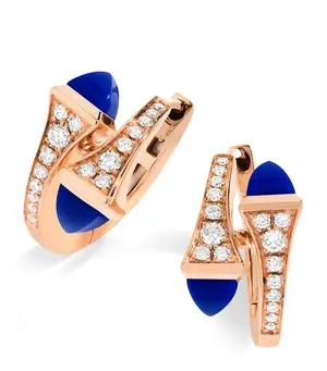 MARLI NEW YORK Cleo Huggie Earrings - Rose Gold