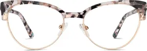 Zenni Mixed Material Cat-eye Full Rim Frame