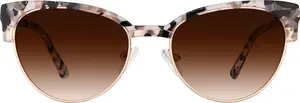 Zenni Mixed Material Cat-eye Full Rim Frame