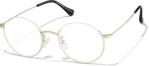 Zenni Round Eyeglasses With Metal Frame - Gold