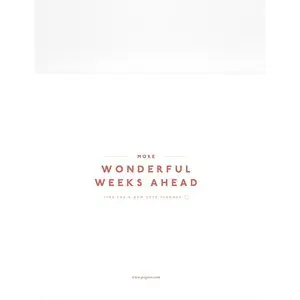 Papier Joy Weekly Paper Desk Planner 24cm X 18cm