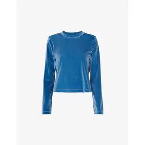 Whistles Olivia Velvet Stretch-woven Top