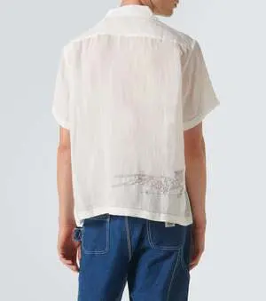 BODE Skiers Linen Bowling Shirt