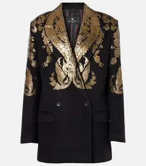 Etro Paisley Wool And Cashmere Blazer