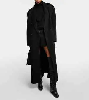 THE FRANKIE SHOP Gaia Oversized Wool-blend Coat In Ivory Glow
