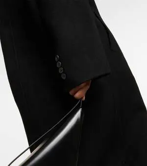 THE FRANKIE SHOP Gaia Oversized Wool-blend Coat In Ivory Glow