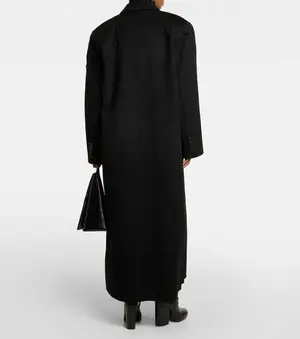 THE FRANKIE SHOP Gaia Oversized Wool-blend Coat In Ivory Glow