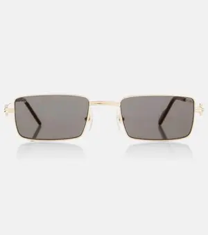 Cartier Premiere Rectangular Sunglasses - Gold