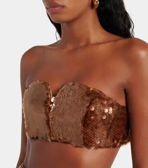 BLAZÉ MILANO Sequined Bra Top