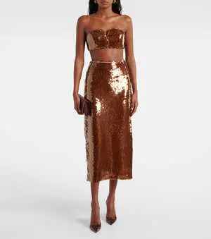BLAZÉ MILANO Sequined Bra Top