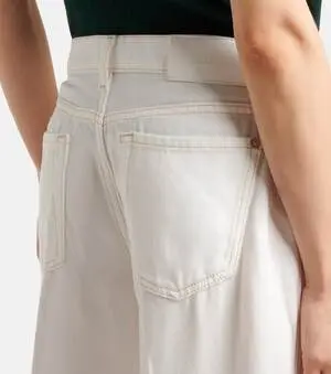 7 For All Mankind Mid-rise Wide-leg Jeans