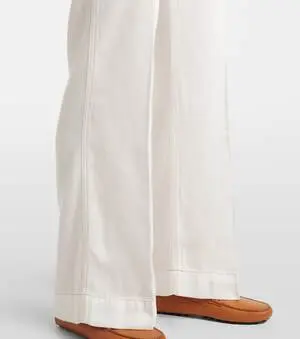 7 For All Mankind Mid-rise Wide-leg Jeans