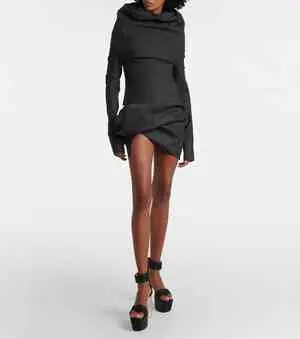 Rick Owens Draped Miniskirt