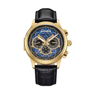 HERITOR AUTOMATIC Heritor Automatic Apostle Leather-Band Watch Gold/black