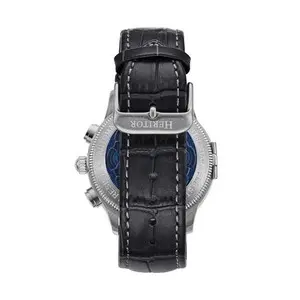 HERITOR AUTOMATIC Apostle Leather-band Watch - Silver/black