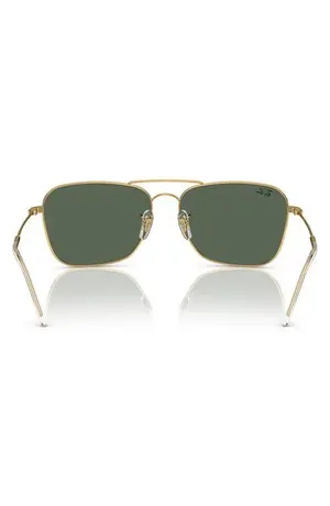 Ray-ban Caravan Reverse 61mm Square Sunglasses - Gold Flash
