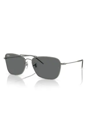 Ray-ban Caravan Reverse 61mm Square Sunglasses - Gold Flash