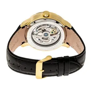 HERITOR AUTOMATIC Heritor Ryder Skeleton Strap Watch - Black/gold