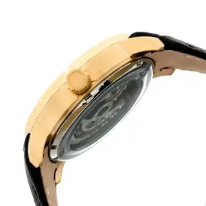 HERITOR AUTOMATIC Heritor Ryder Skeleton Strap Watch - Black/gold