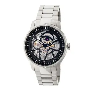 HERITOR AUTOMATIC Heritor Ryder Skeleton Strap Watch - Silver/black