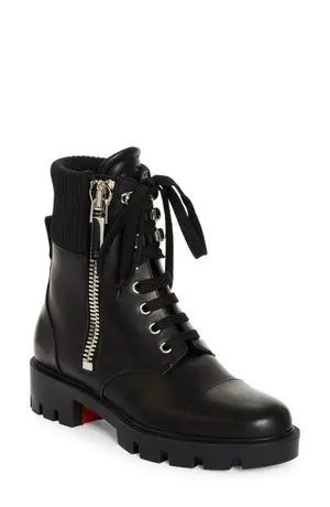 CHRISTIAN LOUBOUTIN En Hiver Lug Sole Bootie