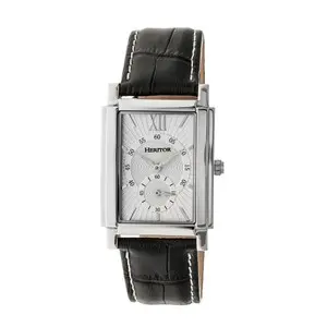 HERITOR AUTOMATIC Frederick Leather-band Watch - Silver