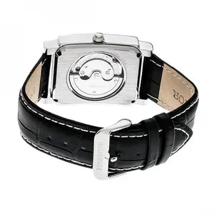 HERITOR AUTOMATIC Frederick Leather-band Watch - Silver/black