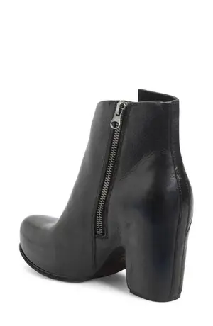 Kork-Ease® Seeley Platform Bootie - Black Leather