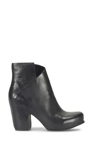 Kork-Ease® Seeley Platform Bootie - Black Leather