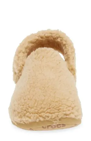 CROCS Classic Cozzzy Faux Fur Slipper Clog - Wht