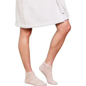 Barefoot Dreams Cozychic® Tennis Socks - He Willow/ White