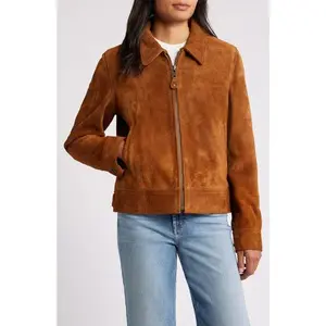 SCHOTT Cowhide Suede Trucker Jacket