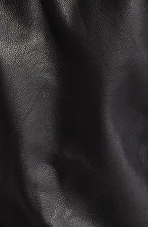 SCHOTT Leather Trucker Jacket - Black
