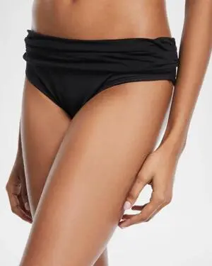 La Blanca Deluxe Island Goddess Hipster Bikini Bottoms Black