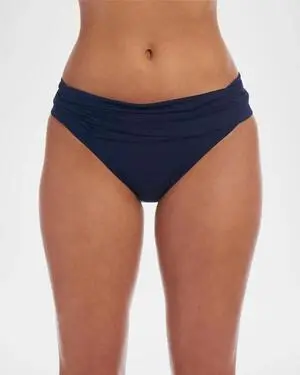La Blanca Deluxe Island Goddess Hipster Bikini Bottoms - Indigo