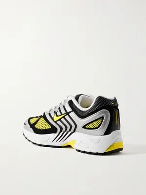 Nike Air Pegasus 2k5 Leather And Suede-trimmed Mesh Sneakers - White
