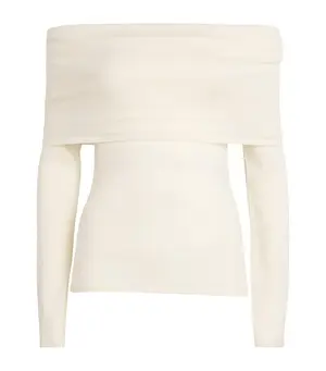 Almada Label Cashmere Off-the-shoulder Top