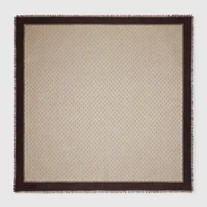 Gucci Laminated Gg Wool Shawl