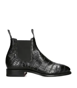 R.m. Williams Crocodile Leather Ankle Boots