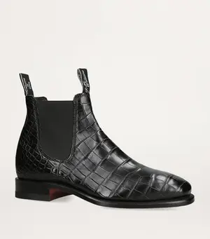 R.m. Williams Crocodile Leather Ankle Boots