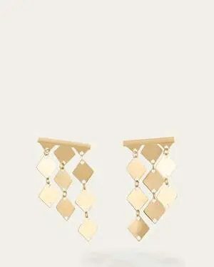 Lana Jewelry 14k Yellow Laser Kite Bar Drop Earrings