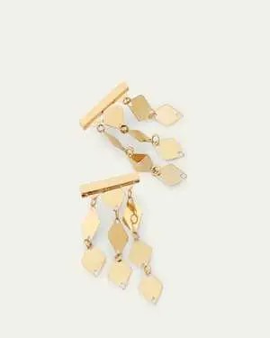 Lana Jewelry 14k Yellow Laser Kite Bar Drop Earrings