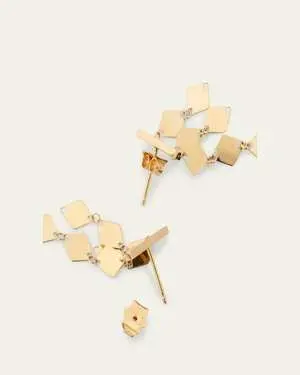 Lana Jewelry 14k Yellow Laser Kite Bar Drop Earrings