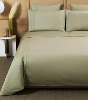 Frette Lush Ajour Super King Oxford Duvet Cover - Green