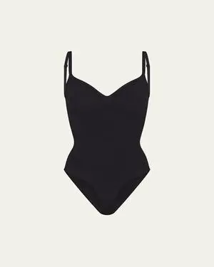 SKIMS Seamless Sculpt Brief Bodysuit - Onyx
