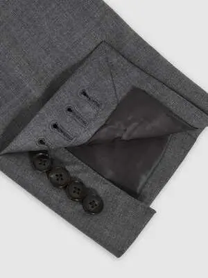 REISS Aspire Slim-fit Single Breasted Wool Suit Jacket - Grey