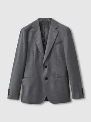 REISS Aspire Slim-fit Single Breasted Wool Suit Jacket - Grey