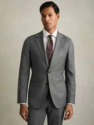 REISS Aspire Slim-fit Single Breasted Wool Suit Jacket - Grey