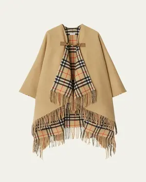 Burberry St. Marsh Wool Cape